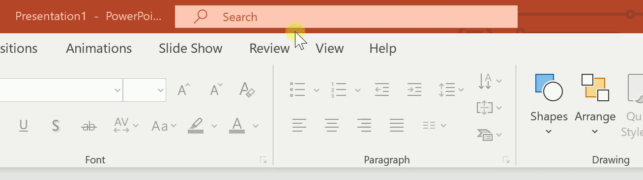 Search Barre PowerPoint – Francois Tells Tech