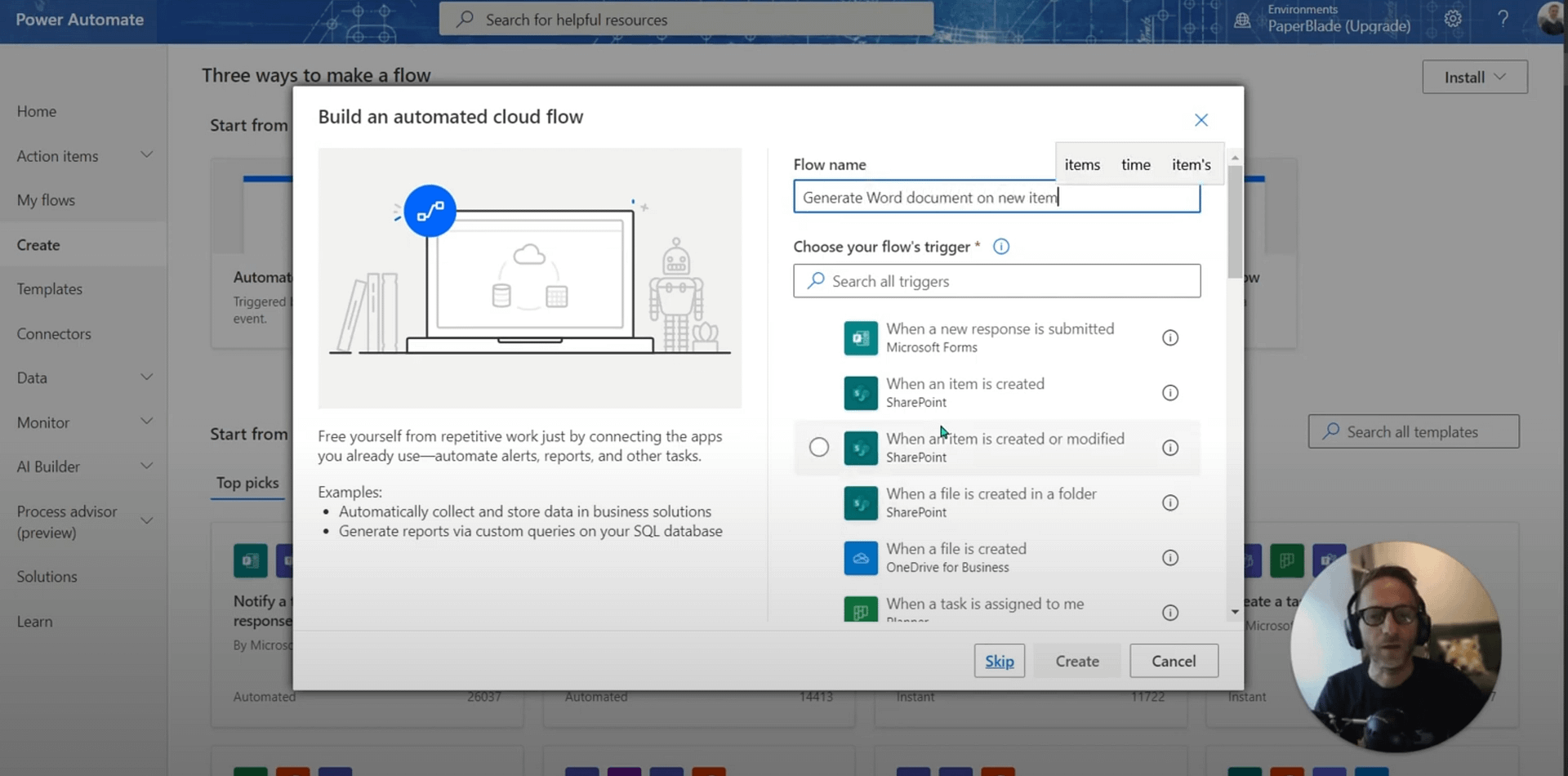 📽 How to Generate A Word Document From A SharePoint List Using Power Automate - Francois Tells Tech